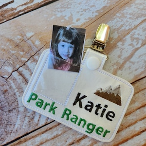 Pretend Play Park Ranger Badge - Handmade Child Gift Educational ...