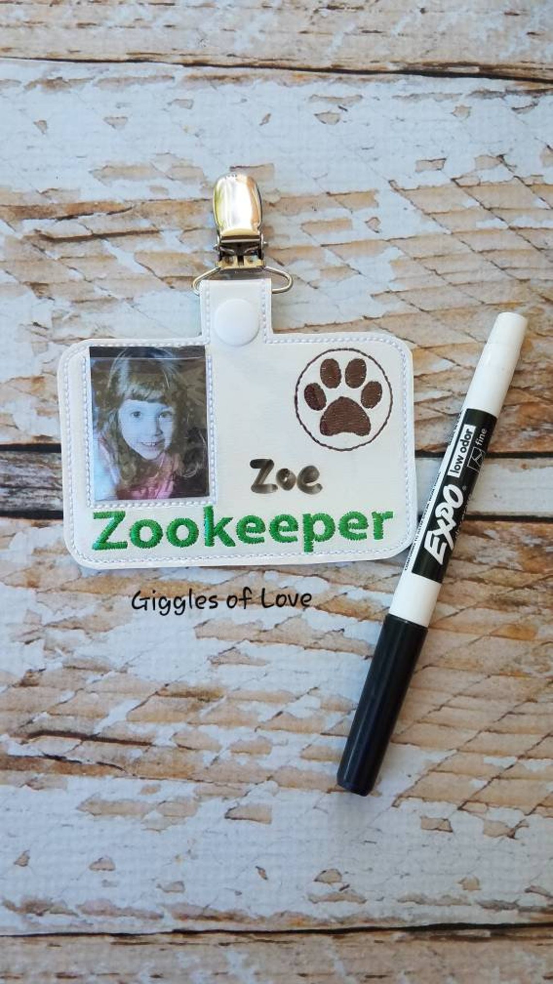 Pretend Play Zookeeper Badge Handmade Child Gift Educational | Etsy