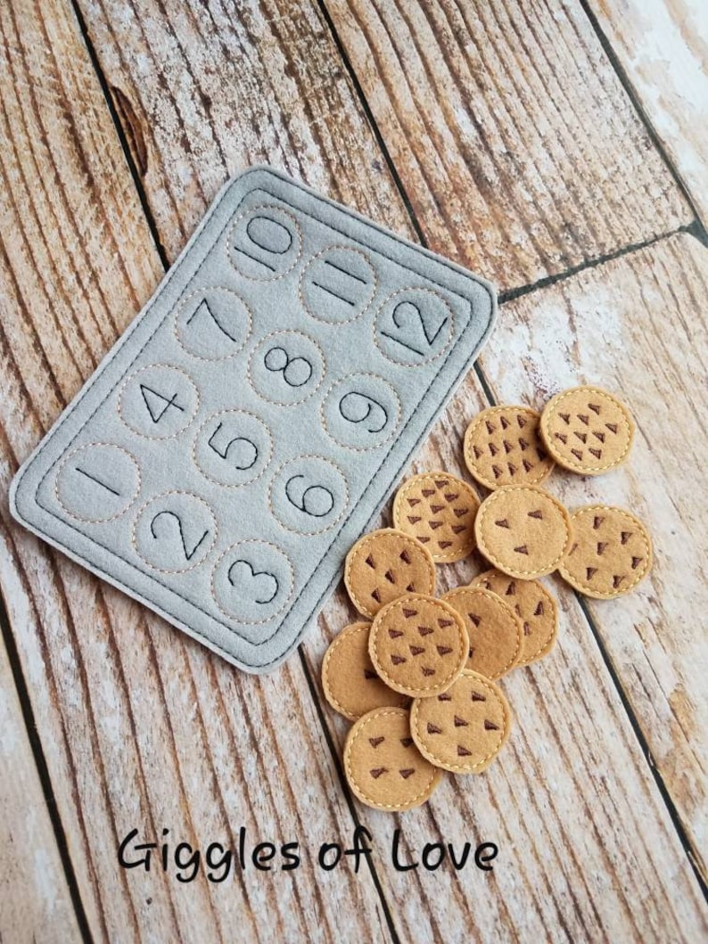 Counting Cookies Learning Educational Toy Counting 1 to - Etsy Sweden