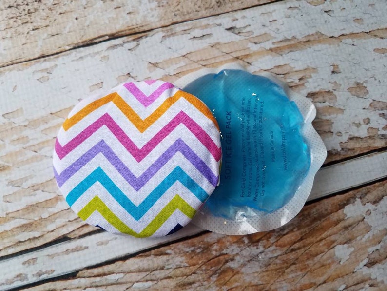 Child Ice Pack purple Teal Pink Chevron Injury Ice Pack - Etsy