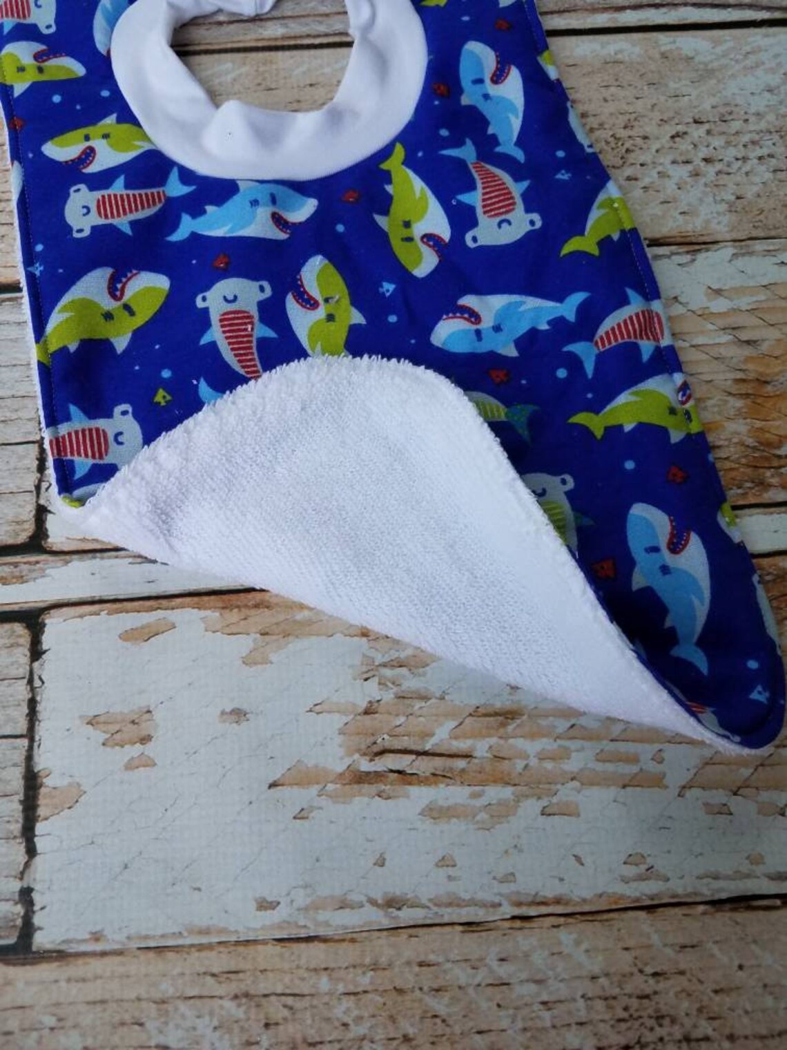 Infant or Toddler Pull Over Bib flannel and Terry Cloth - Etsy