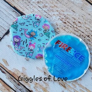 Child Ice Pack (purple Pink Mini Mermaids)- Injury Ice Pack, Reusable ...