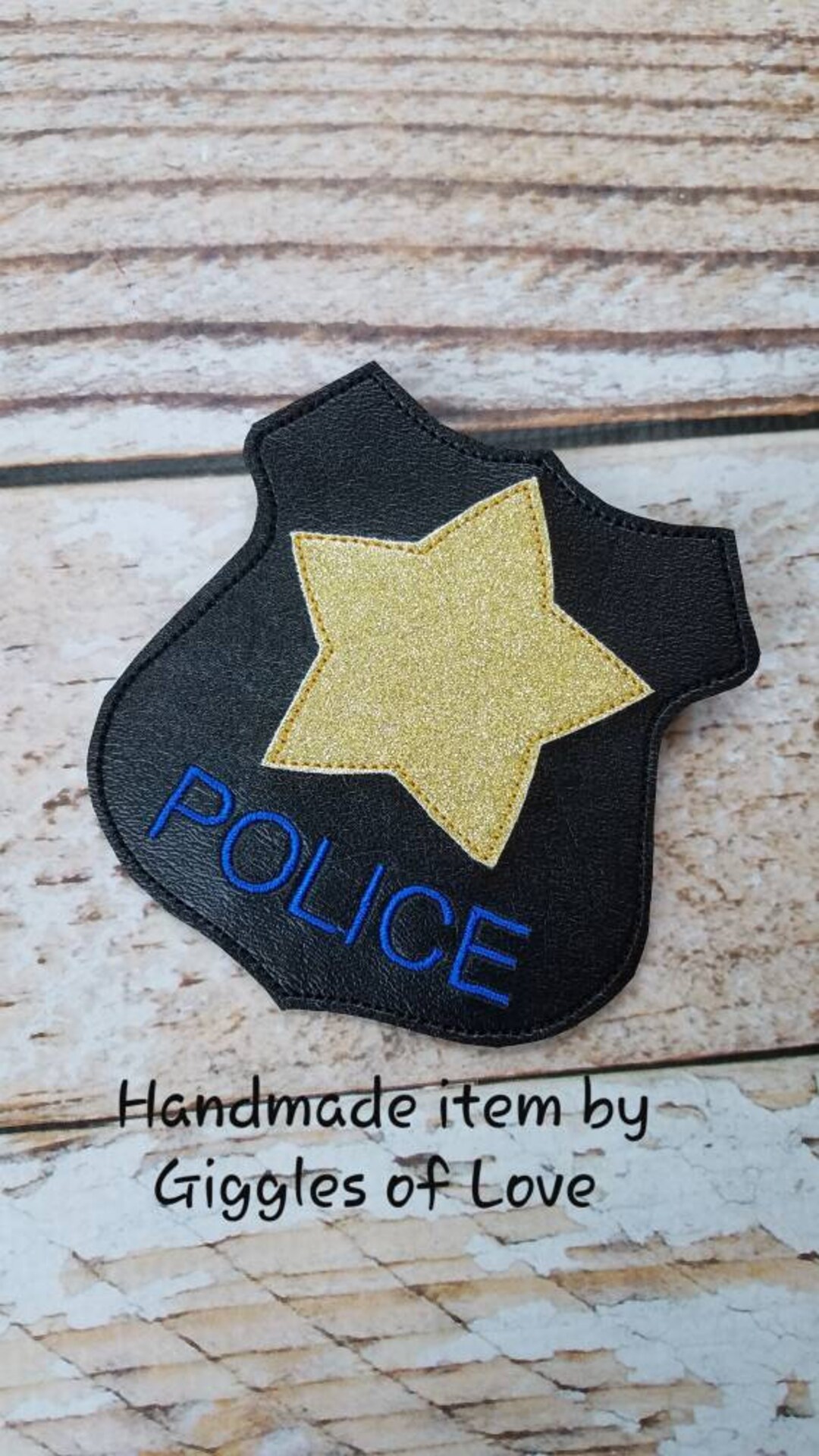 Pretend Play Police Officer Badge - Handmade Child Gift Preschool ...