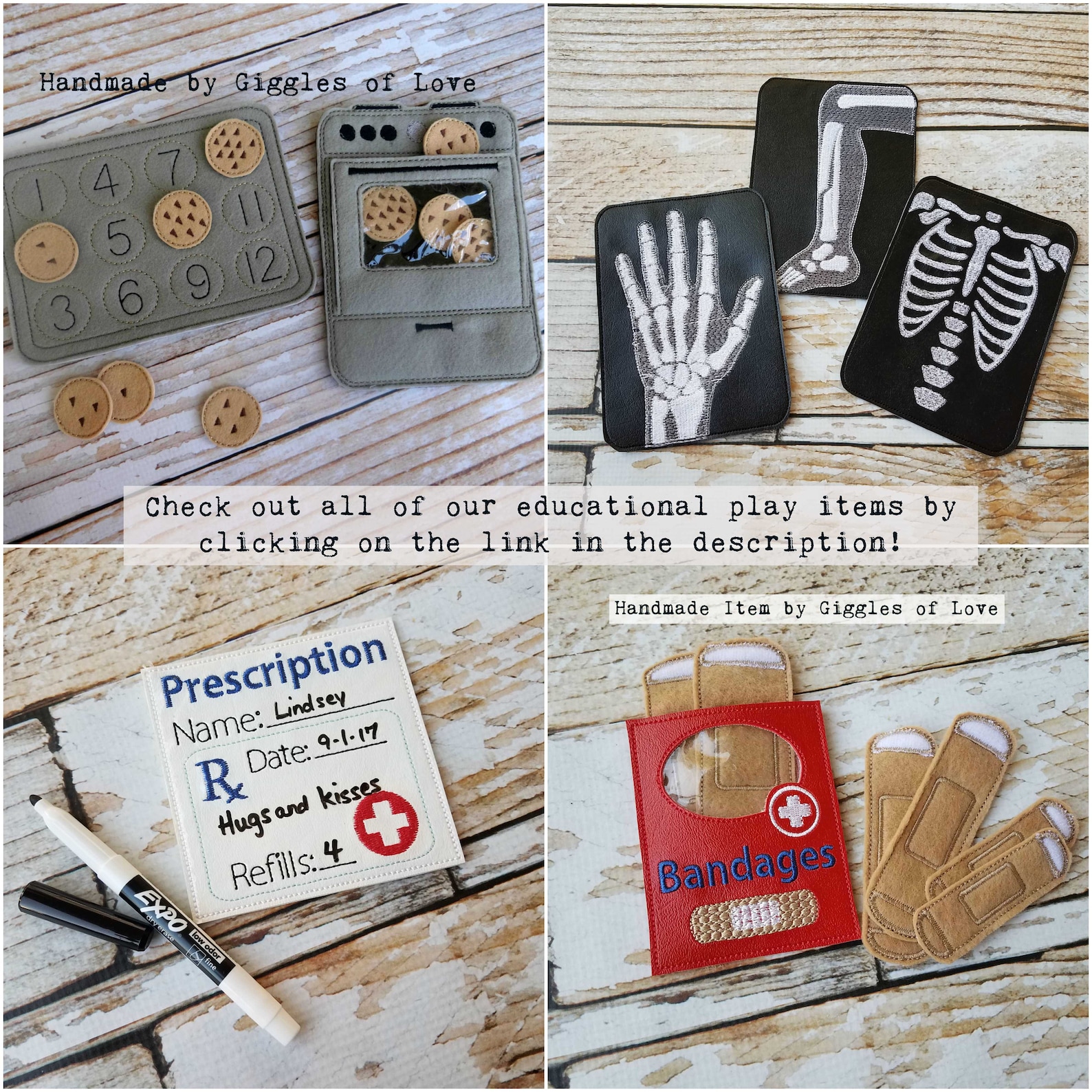 Personalized Pretend Play Doctor Badge Handmade Child Gift Doctor ...