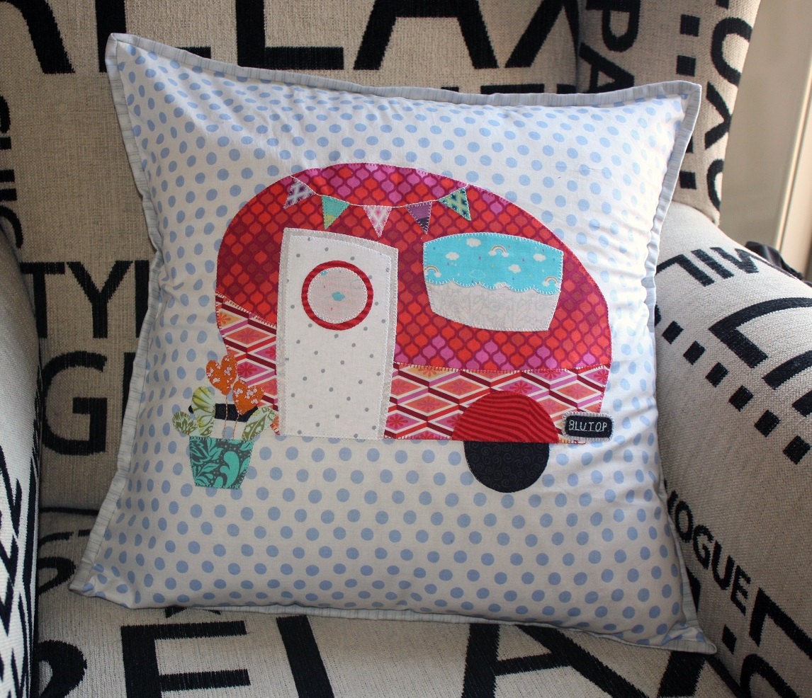 Applique Patchwork Caravan Cushion KIT | Etsy