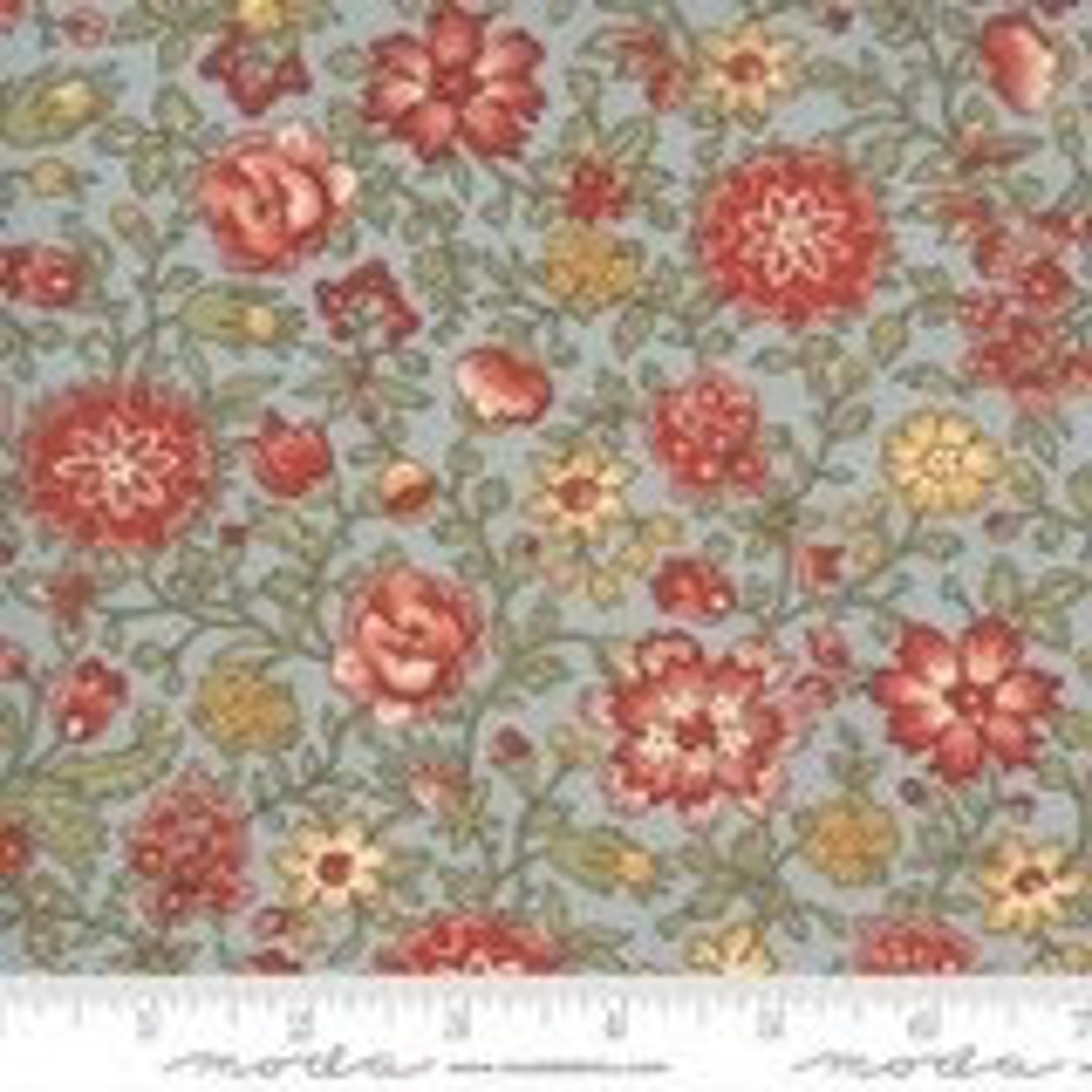 French General jardin De Fleurs by Moda Blue Fat Quarter Set - Etsy