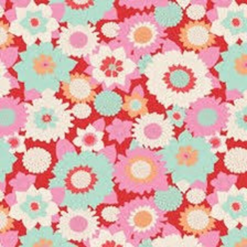 Boogie Flower in Red Lemontree Range by Tilda - Etsy