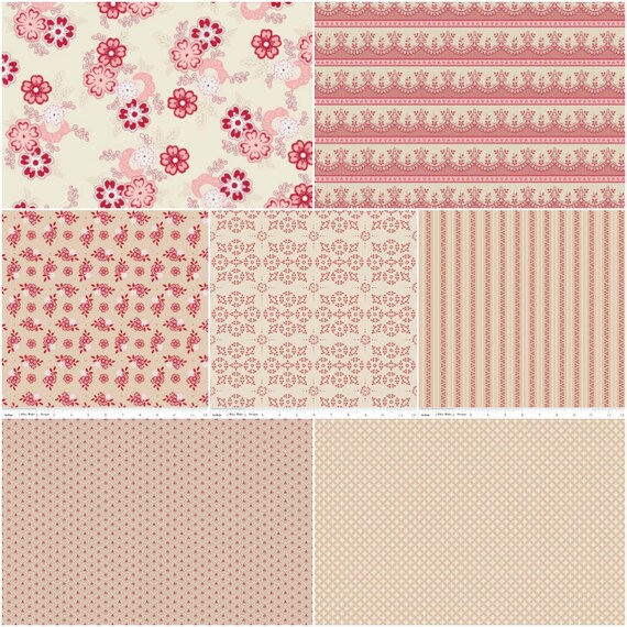 Raspberry Parlour by Sue Daley for Riley Blake Designs | Etsy Australia