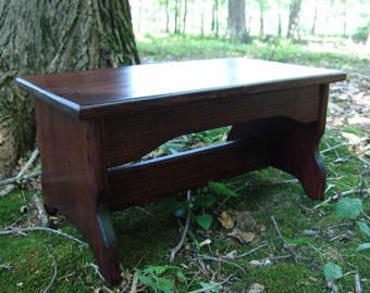 Mahogany Bed Step Stool - Etsy