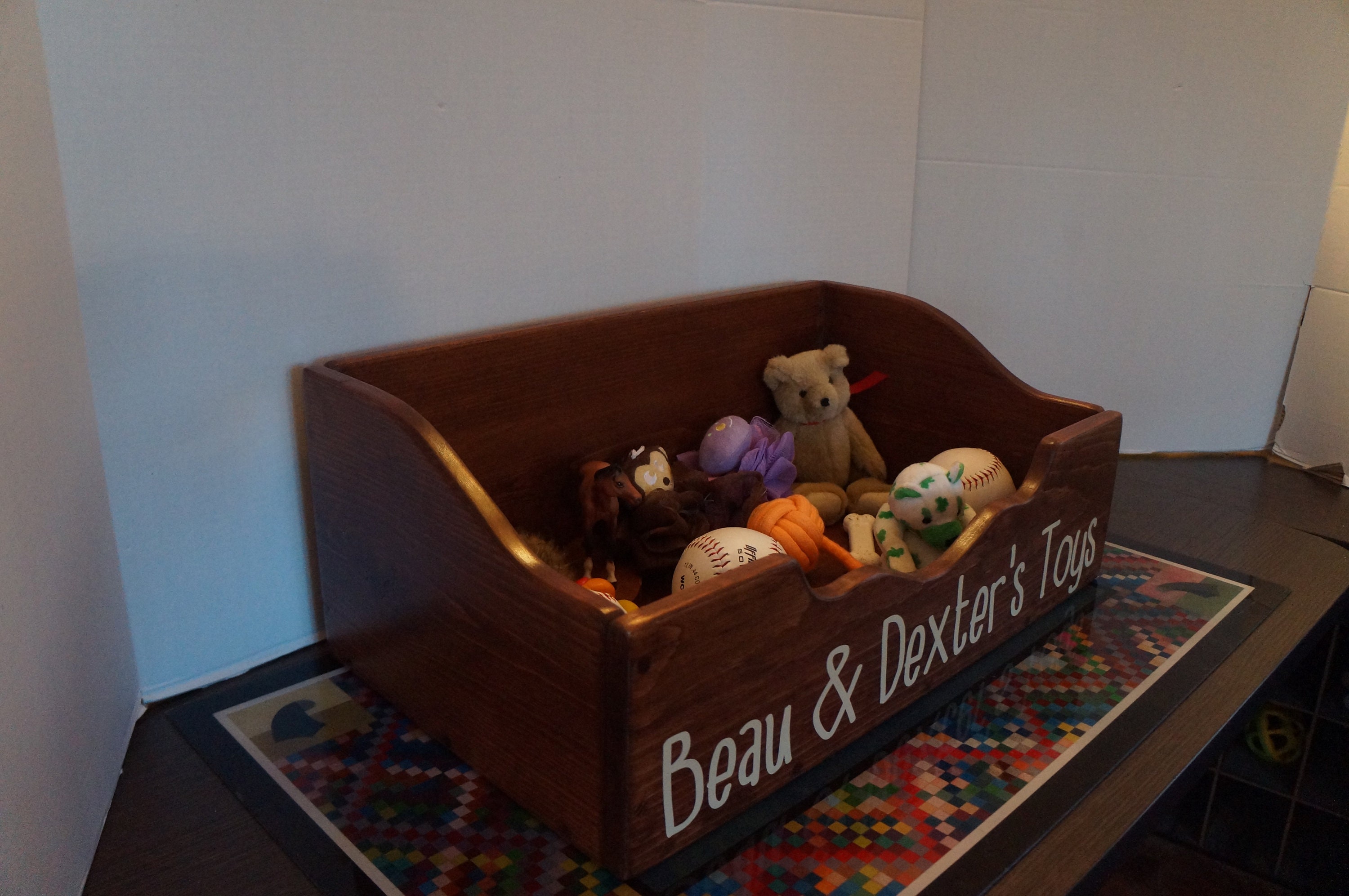 Handcrafted Heavy Duty Dog Toy Box 20 long Cat Bin | Etsy