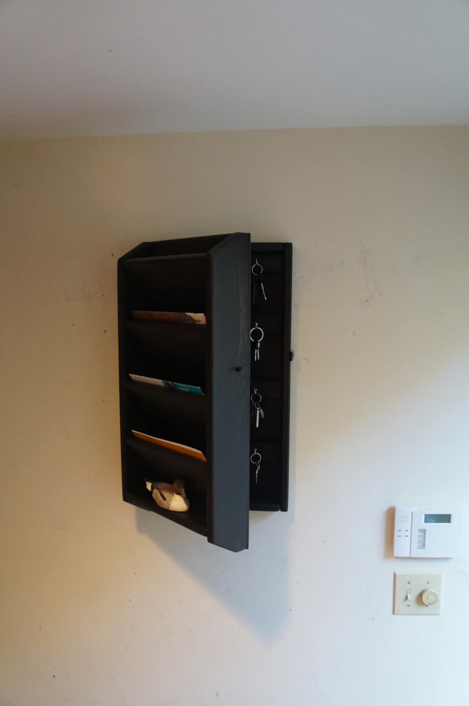 4 Pocket 24 H Hidden Key Box & Mail Organizer | Etsy