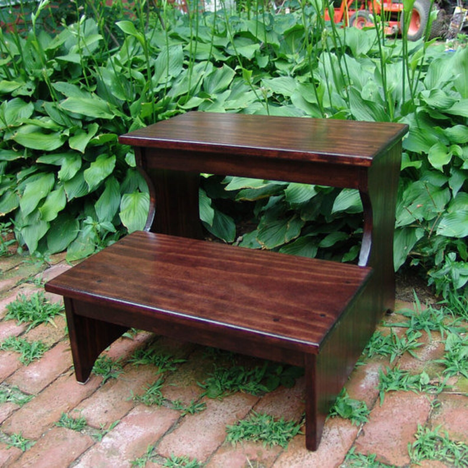 16.5 Tall Handcrafted Jumbo Step Stool Solid Wood | Etsy