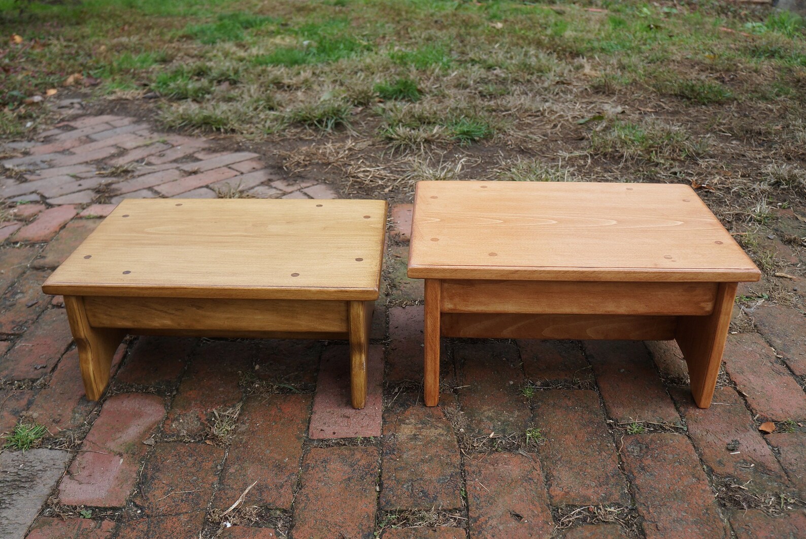 Handcrafted Heavy Duty Step Stool Solid Wood Adult Bedside | Etsy