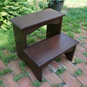 Handcrafted Heavy Duty Wooden Step Stool 16 EXTRA Tall - Etsy
