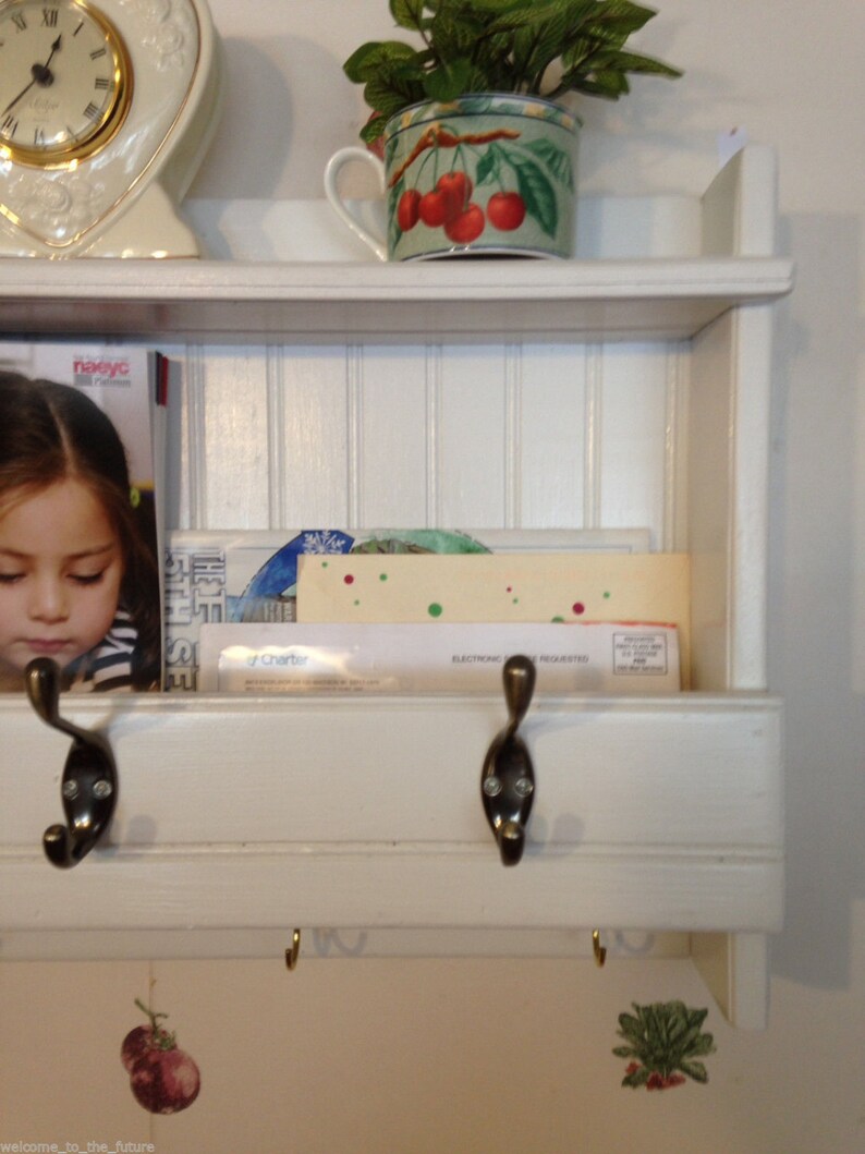 24 Handcrafted Wooden Rustic Wall Mount Mail & Key Organizer - Etsy