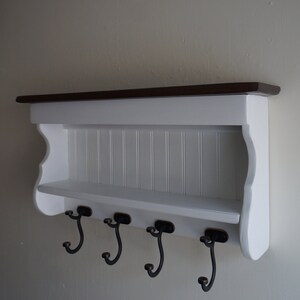 Custom 24 Handcrafted Wood Coat Rack Display Wall Shelf | Etsy