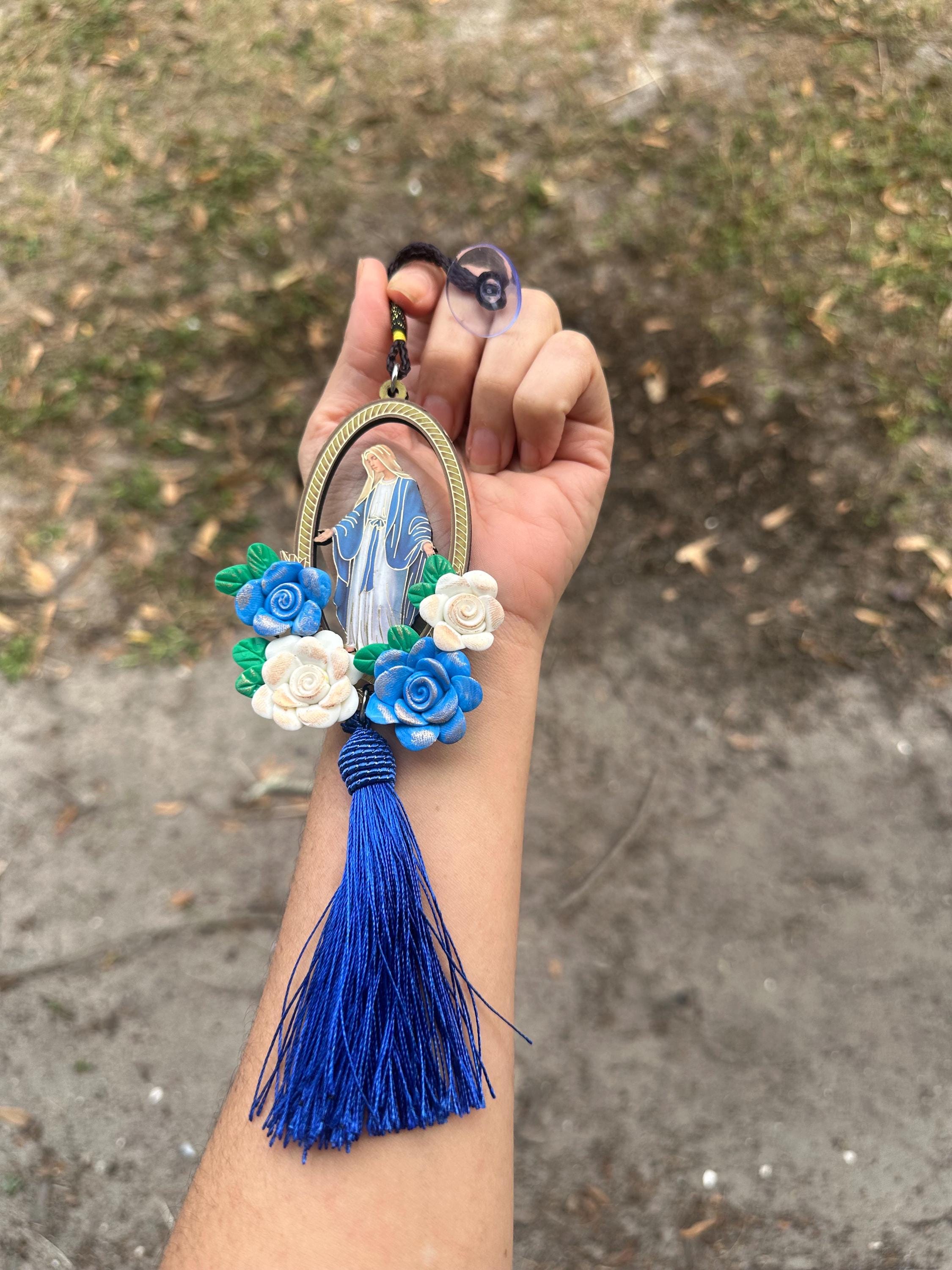 Virgin of Fatima Car Accessory, Suction Cup, Virgin of Fatima Car Decor ...