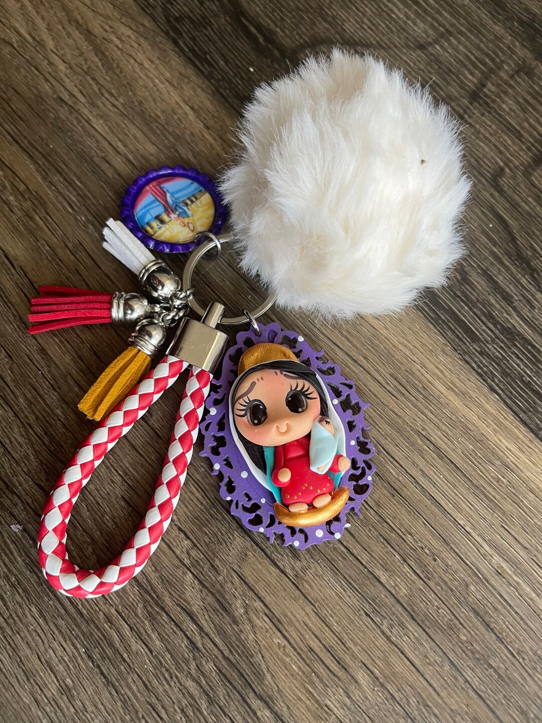 Virgin of Coromoto/ Virgin of Chiquinquira Keychain / Virgin of the ...