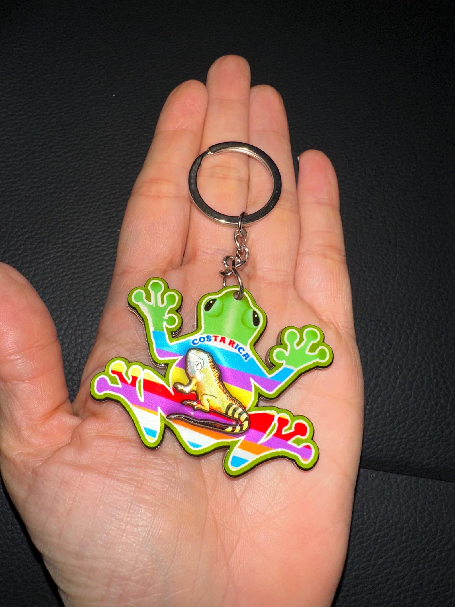 Handmade Costa Rica Wood Keychain – Red Eyed Tree Frog Souvenir - Etsy