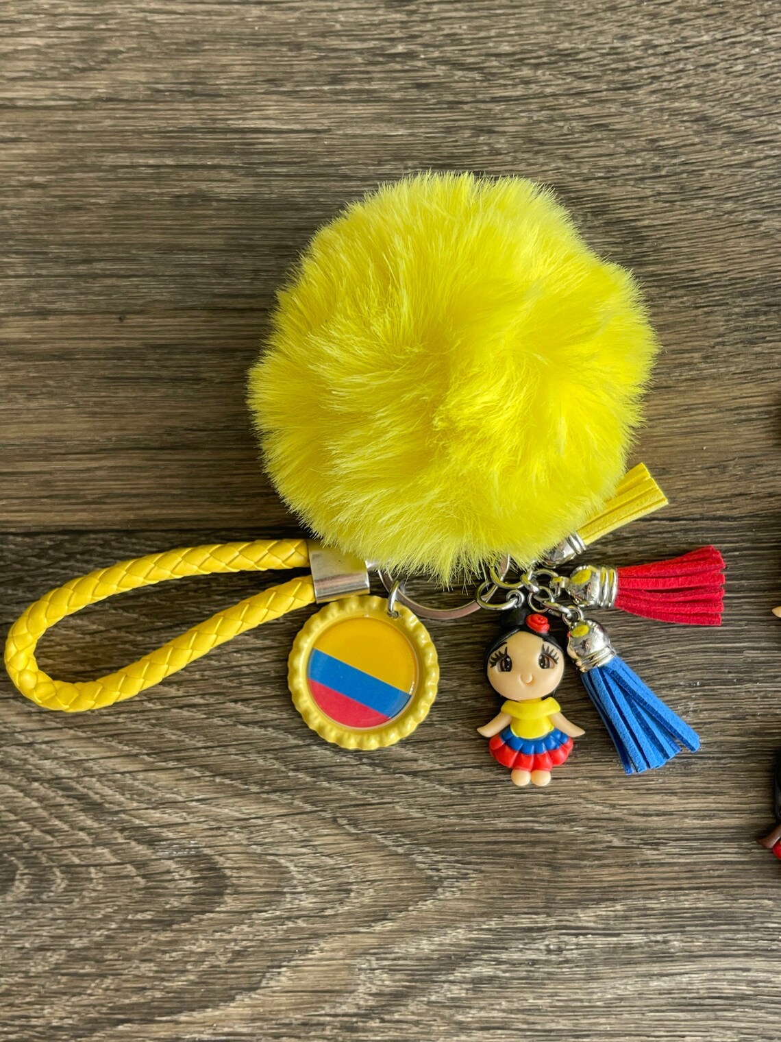 Personalized Colombia Keychain Gift Flag Artistic Handmade 3D - Etsy