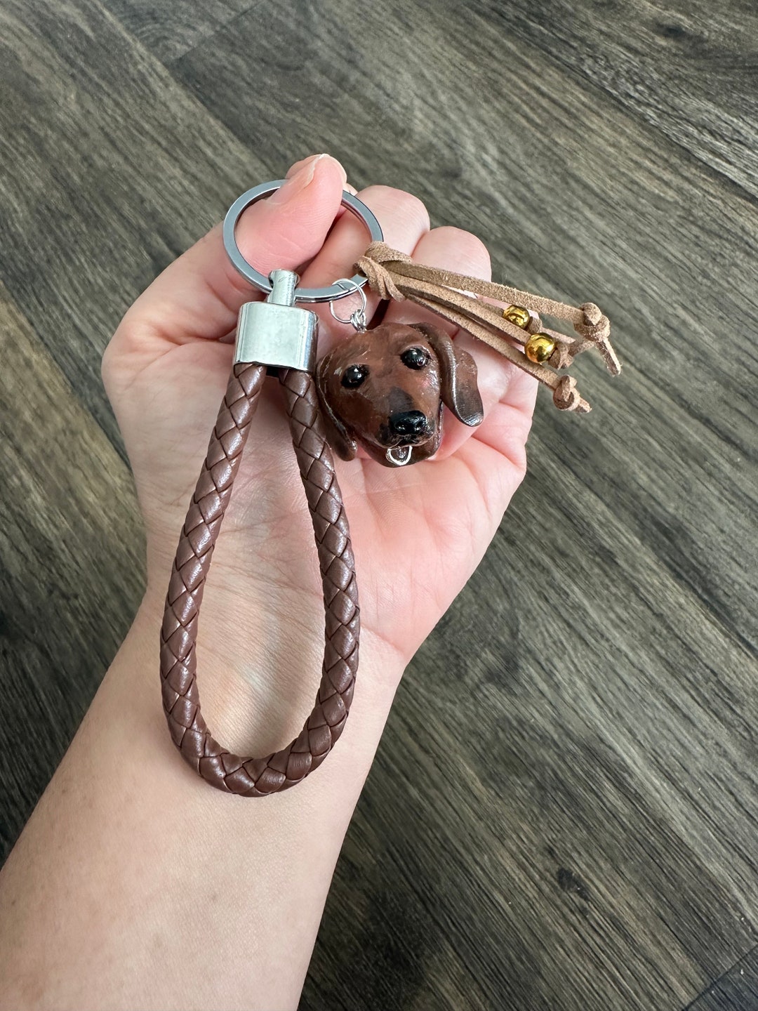 Dachshund Dog Keychain / Realistic Dachshund Keychain / Gift for Dog ...