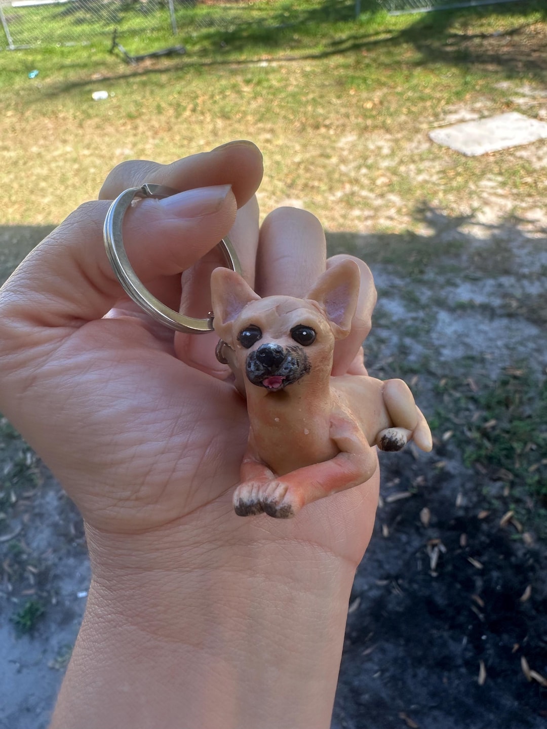 Chihuahua Dog Keychain / Realistic Chihuahua Keychain Gift for Dog ...