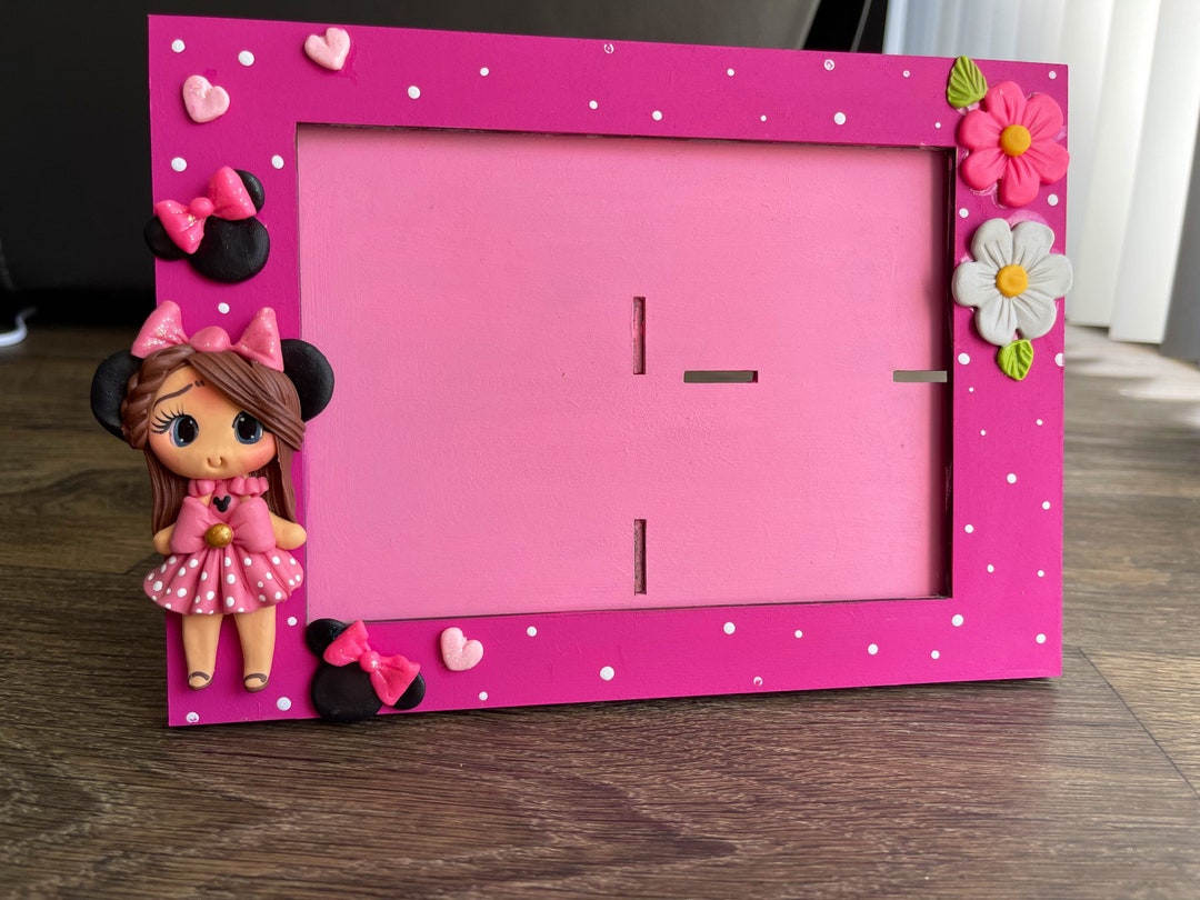 Porcelain Photo Frame, Baby Girl Nursery Decor, Baby Shower Gift, Baby ...