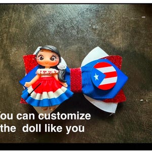 Customize Puerto Rico Jibara Doll Looks Like You / Pinza Para El Pelo ...