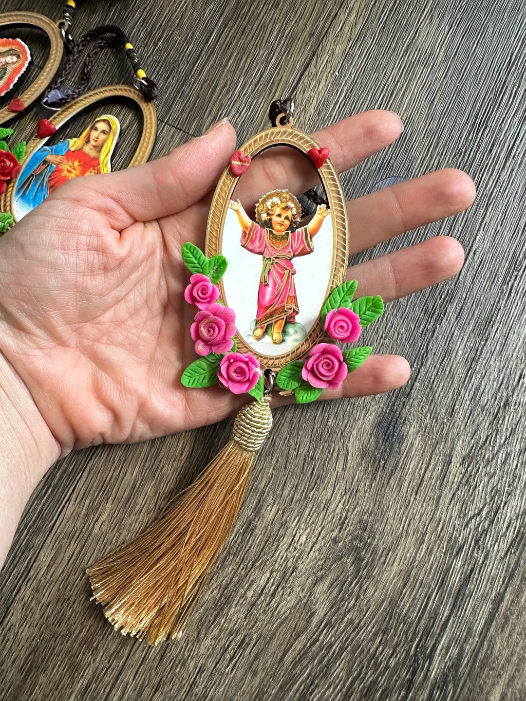 Virgin Mary Car Accessory Suction Cup Divine Child Our - Etsy