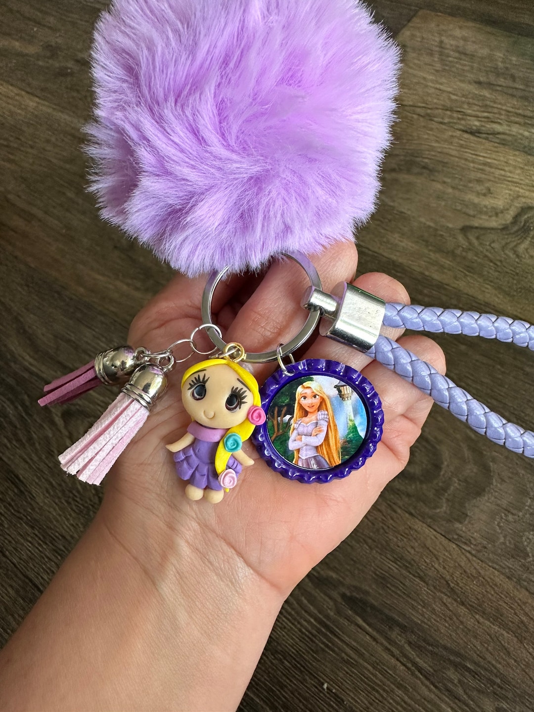 Keychain Key Chain Jewelry Rapunzel Doll 3D Keychain for Girls or ...