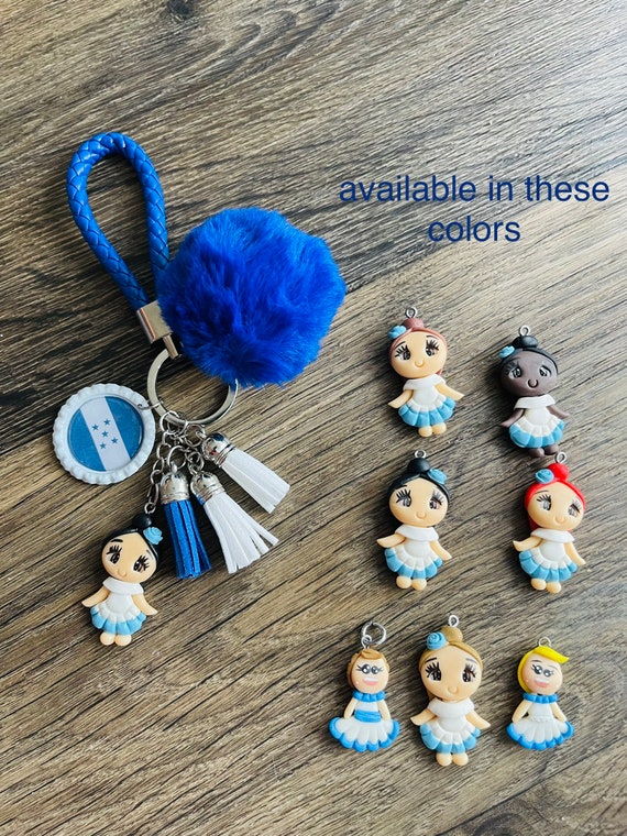Honduras Keychain Flag Country Key Chain Doll Wrist Key Holder - Etsy
