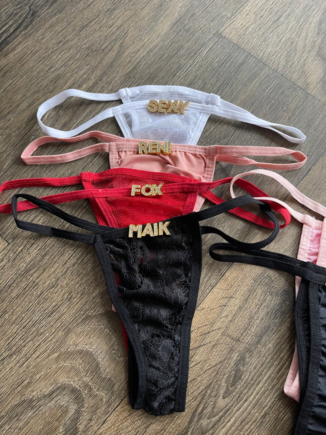 Pack 1 Bling Lingerie Thong Sexy Women Sexy G-string Thongs Sensual ...