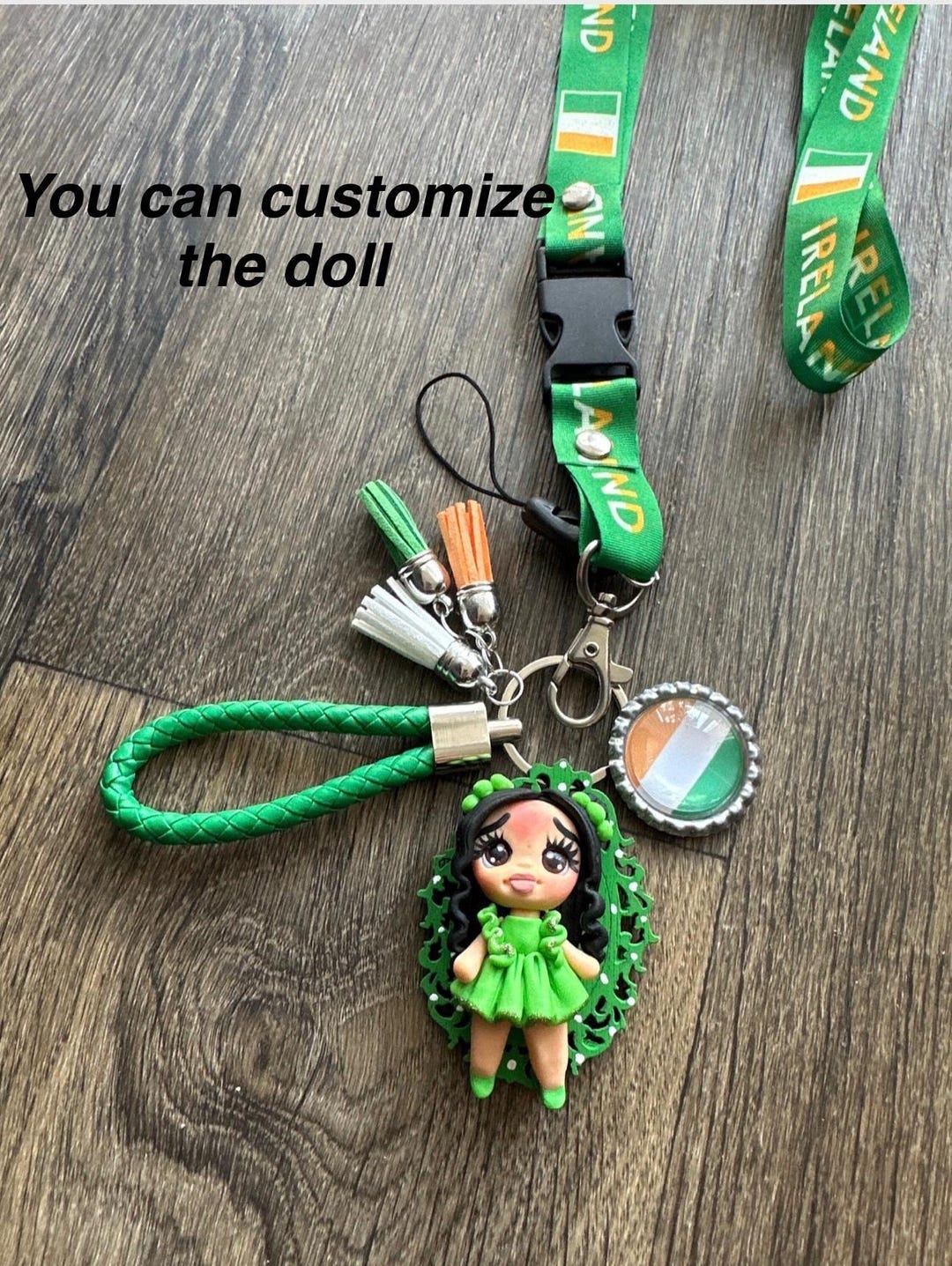 Personalized Lanyard Ireland Flag / Ireland Flag Key Chain - Doll ...
