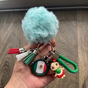 Personalized Mexico Keychain Gift Flag Artistic Handmade 3D - Etsy