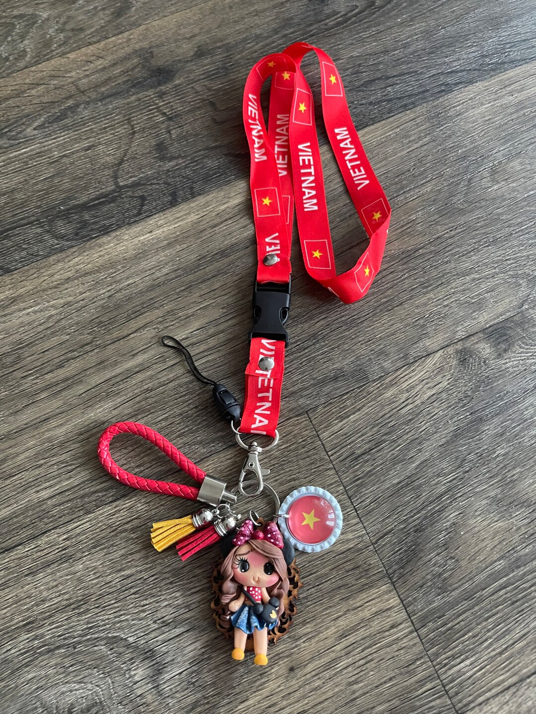 Personalized Lanyard Vietnam Flag / Vietnam Flag Key Chain - Doll ...