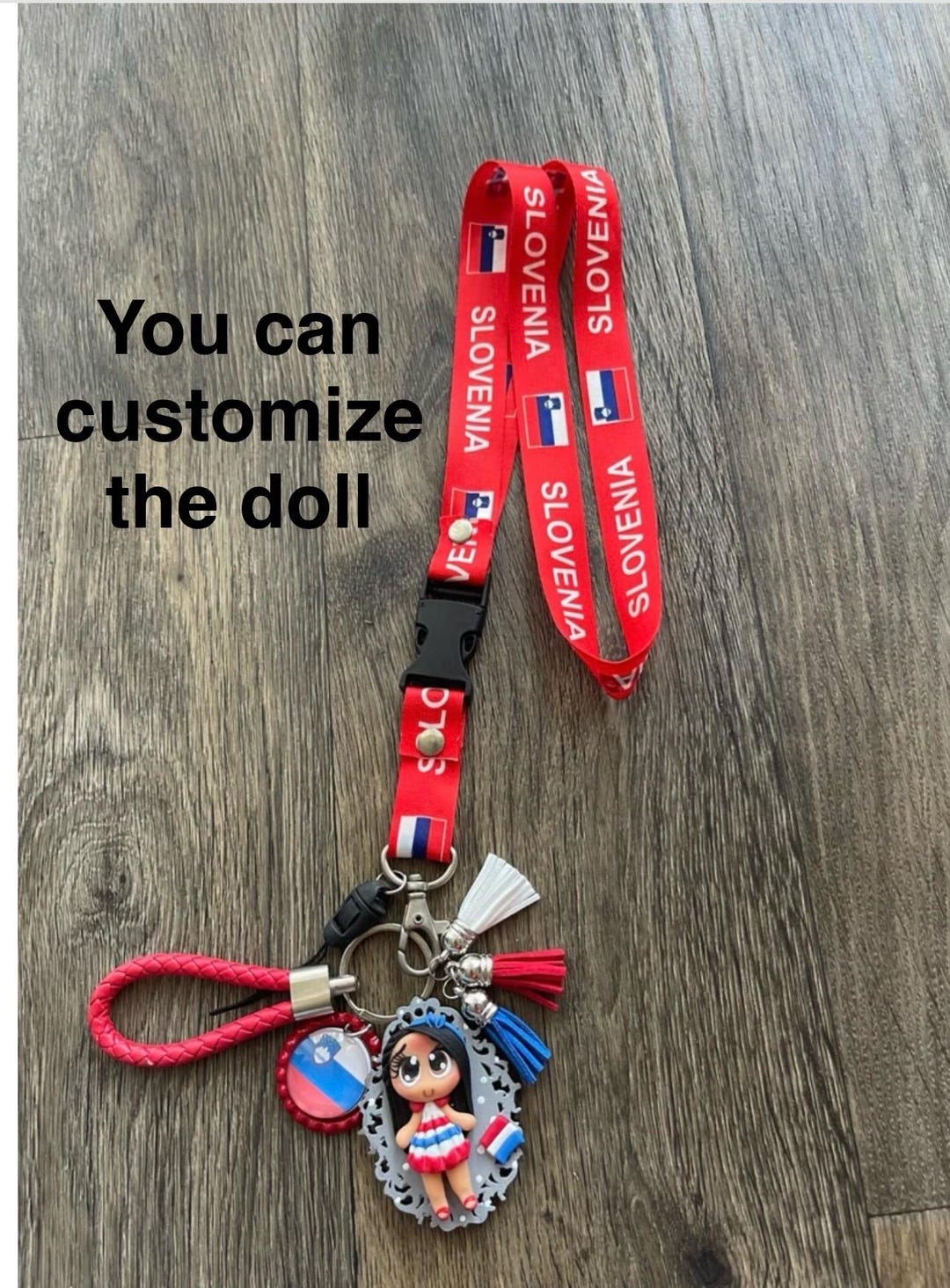 Personalized Lanyard Slovenia Flag / Slovenia Flag Key Chain - Doll ...