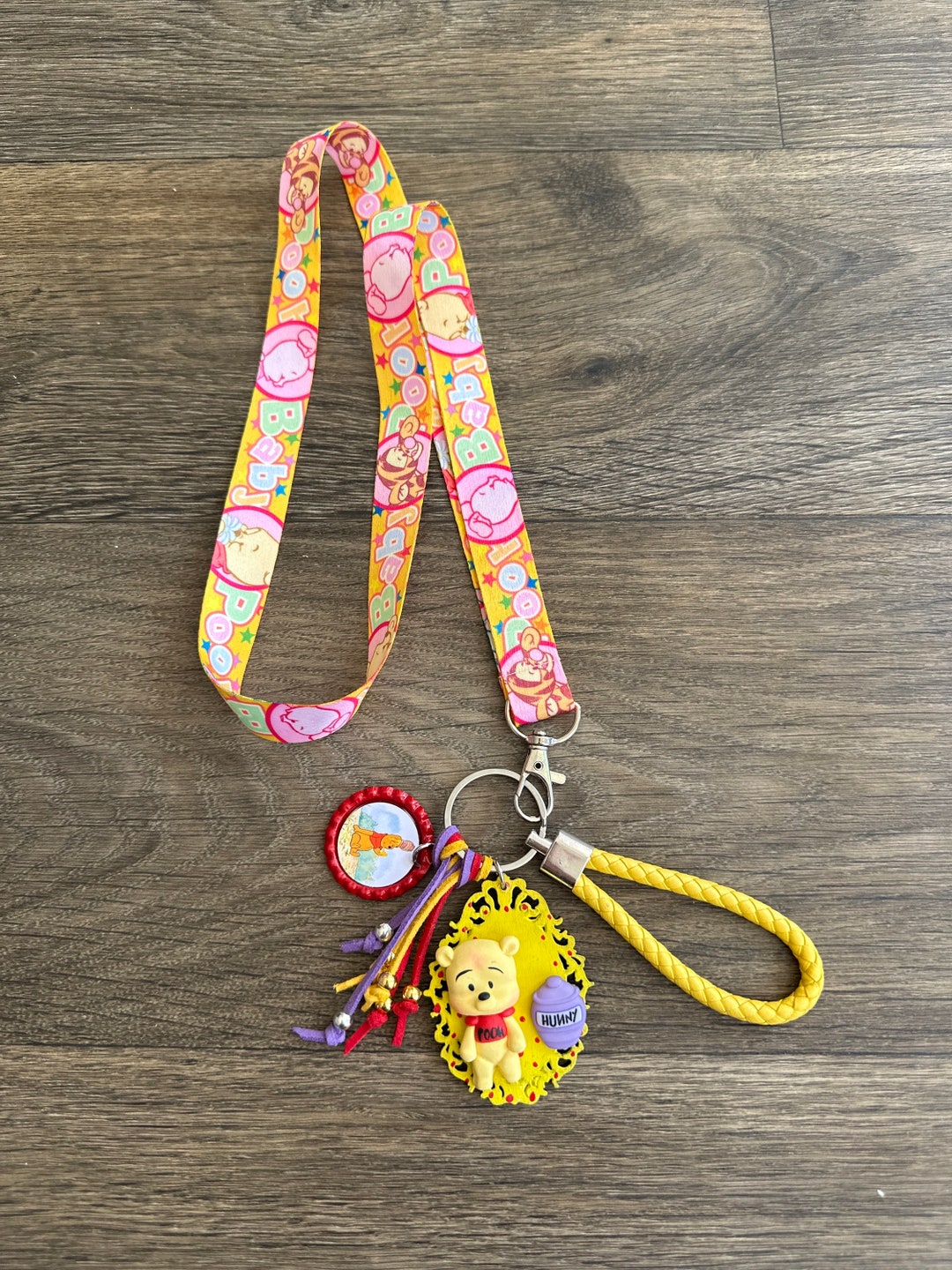 Pooh Keychain / Bear Pooh Key Bag, Winnie the Pooh Keychain/ Winnie the ...