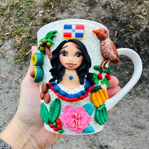 Doll Dominican Mug / Porcelain Cup Mother Day Gift, Birthday Gift ...