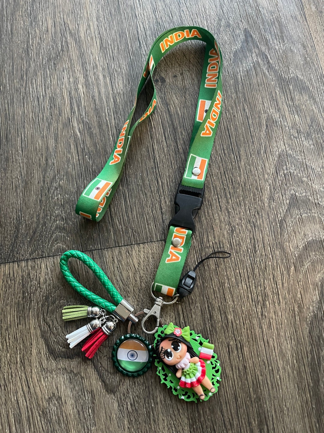 Personalized Lanyard India Flag / India Flag Key Chain Doll - Etsy