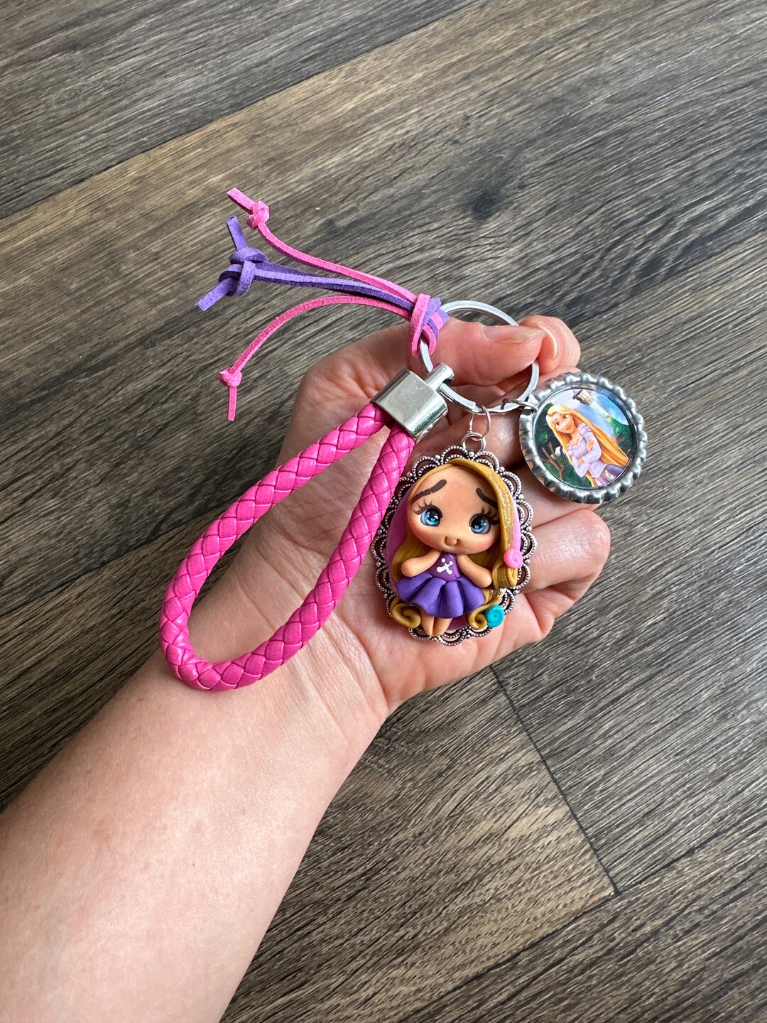 Keychain Key Chain Jewelry Rapunzel Doll 3D Keychain for Girls or ...