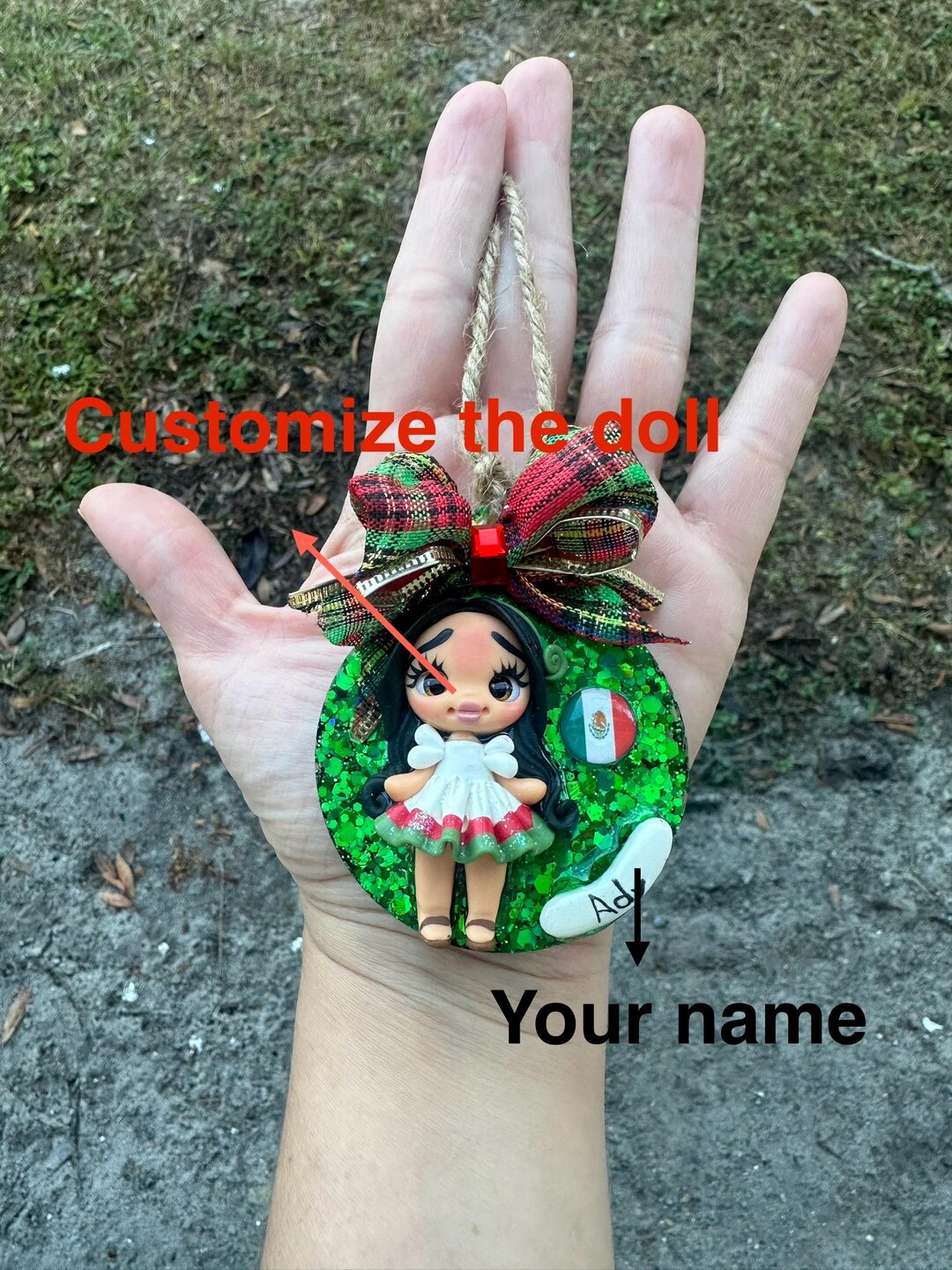 Mexico Christmas Ornament / Mexico Doll Gift for Christmas Tree ...