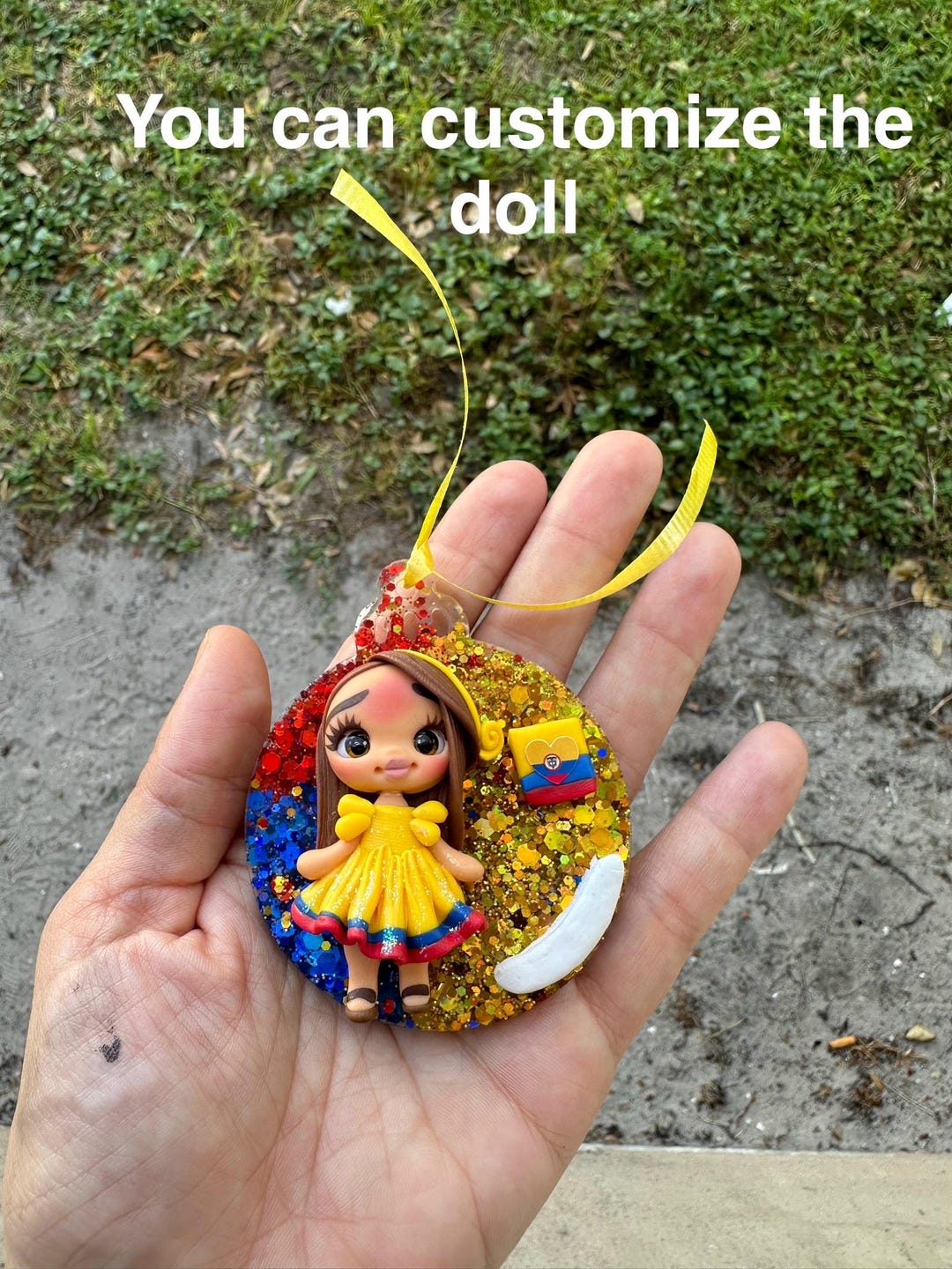 Personalize the Doll Ecuador Christmas Decoration Flag Country Artistic ...