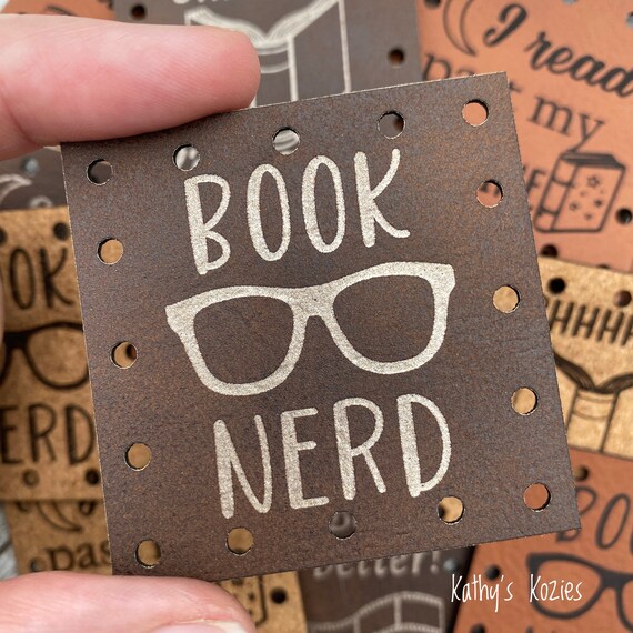 Book Nerd Patch / 1 5 10 20 Patches /two Sizes 1.5 or 2 - Etsy