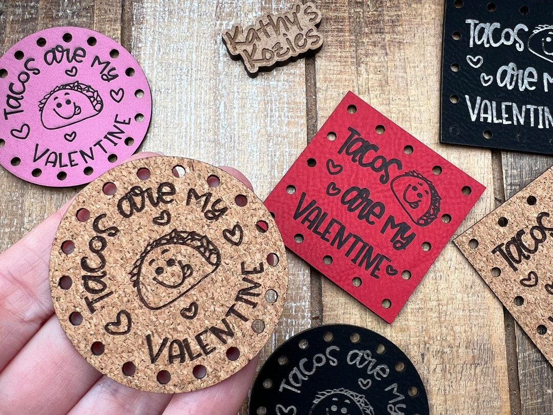 Tacos Are My Valentine Patch / 2 Sizes 2 Square or Circle - Etsy