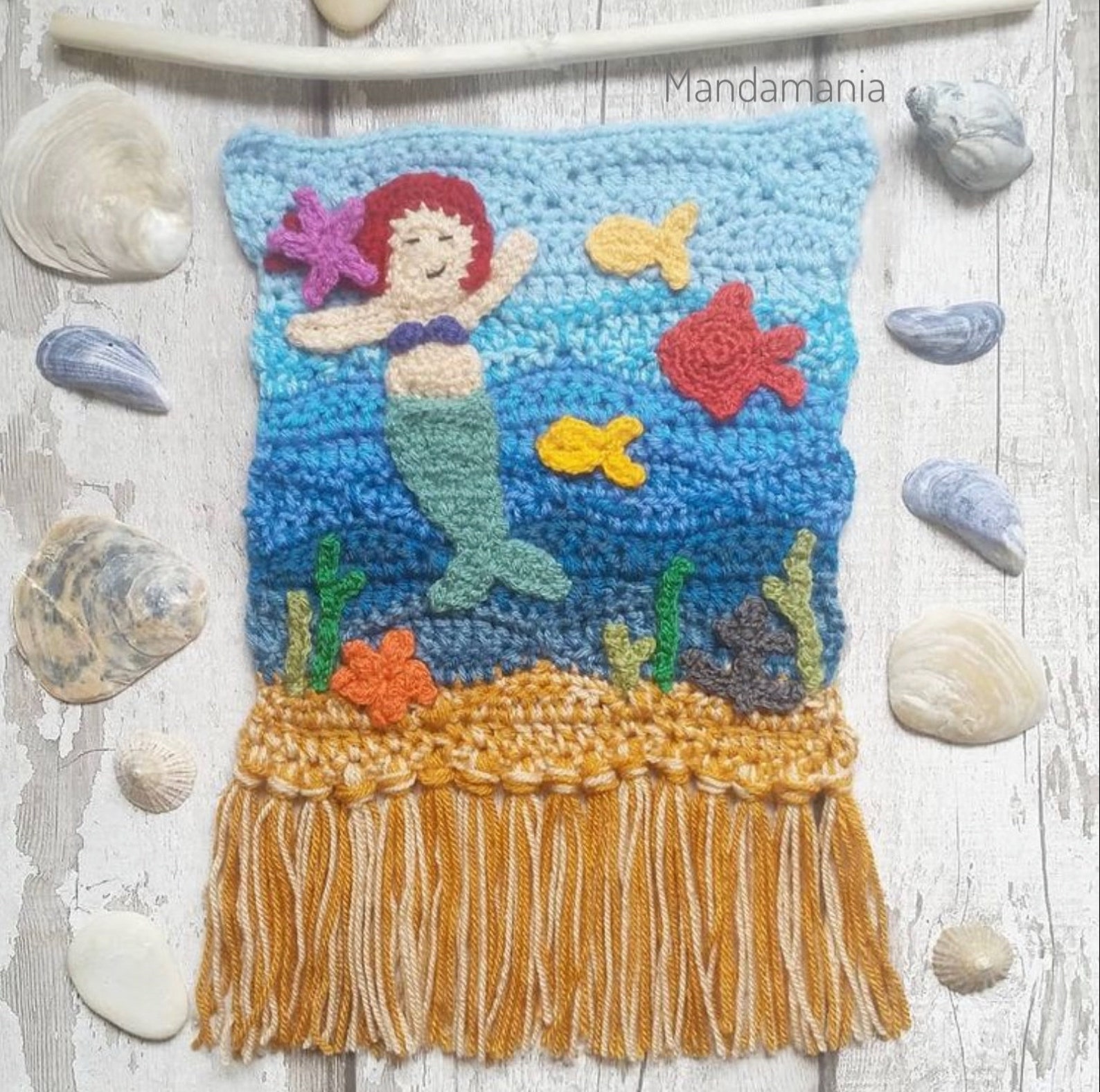 PDF PATTERN ONLY Crochet Mermaid Appliqué Pattern - Etsy