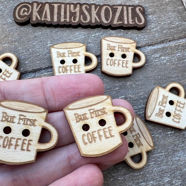 Coffee Bean Buttons - Etsy