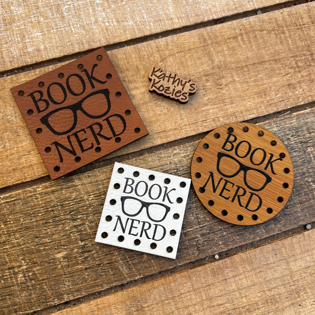 BOOK NERD Patch / 1, 5, 10, 20 Patches /two Sizes 1.5 or 2 Square ...