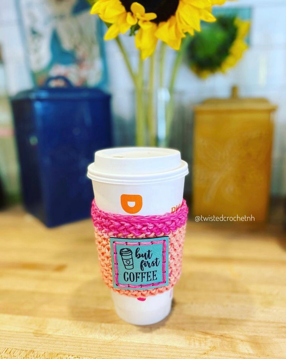 But First Coffee Patch /2 Inch Square / Faux Vegan Leather | Etsy