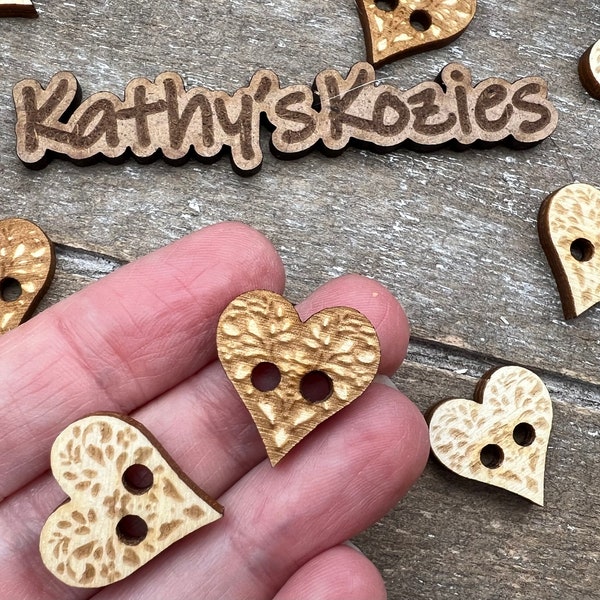 Heart Shape Buttons - Etsy