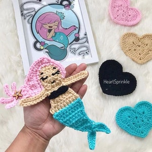 PDF PATTERN ONLY Crochet Mermaid Appliqué Pattern - Etsy